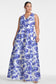 Brooke Gown in Azure Watercolor Floral - Sachin & Babi