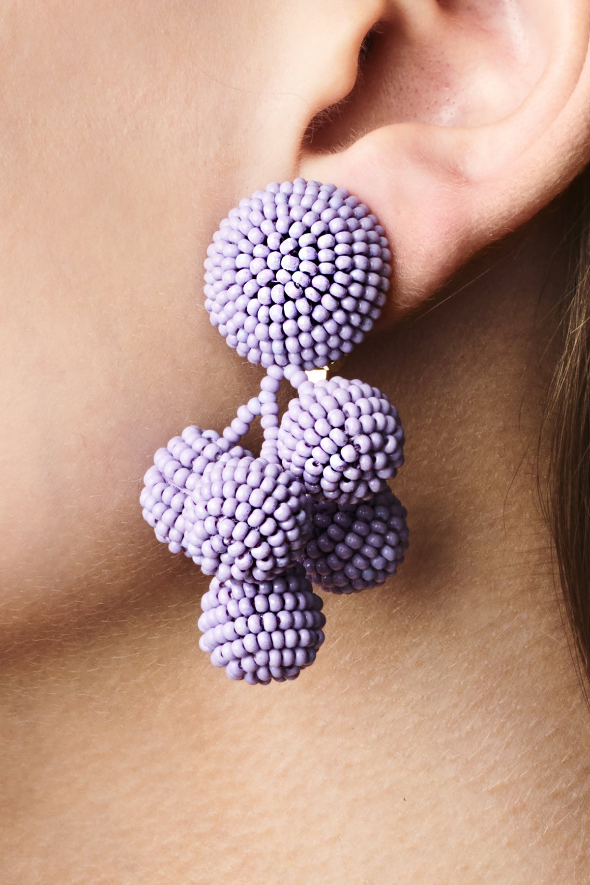 MINI COCONUTS EARRINGS in LILAC | Sachin & Babi
