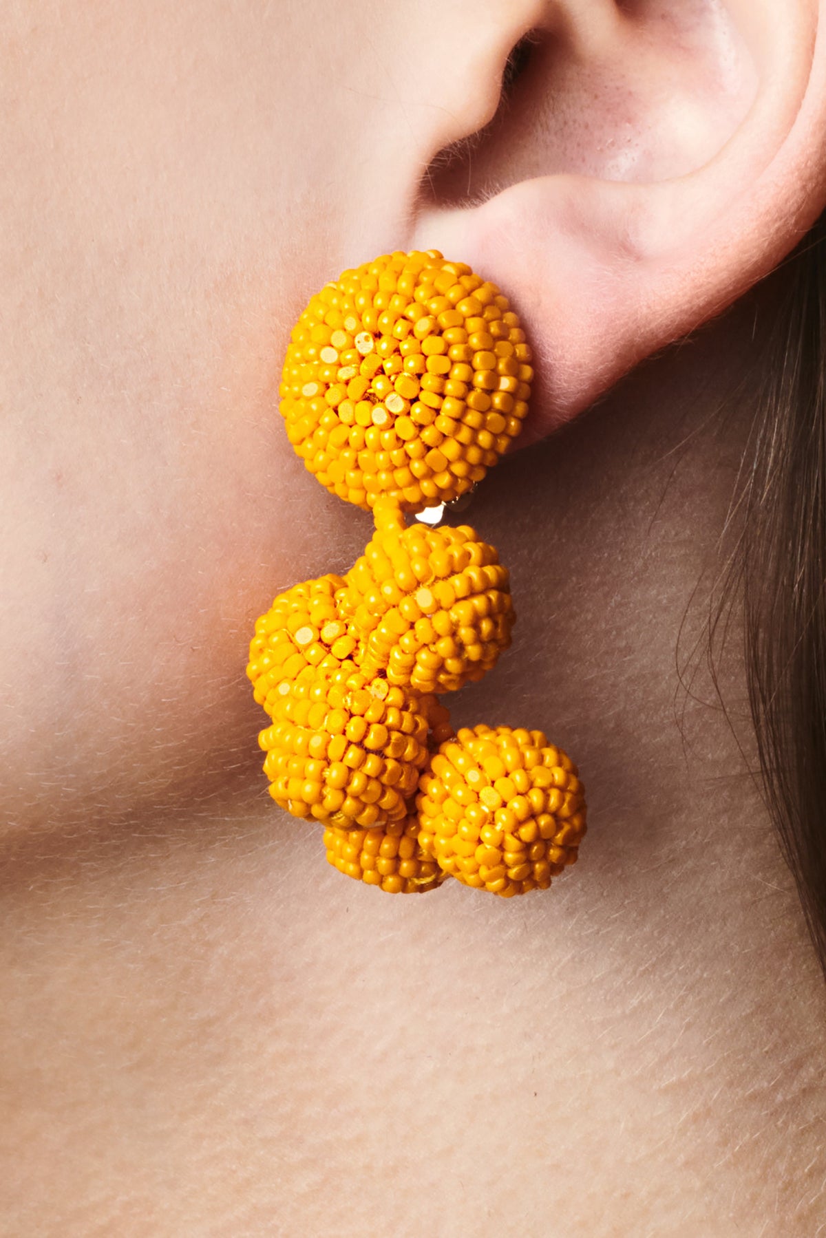 MINI COCONUTS EARRINGS in TANGERINE | Sachin & Babi