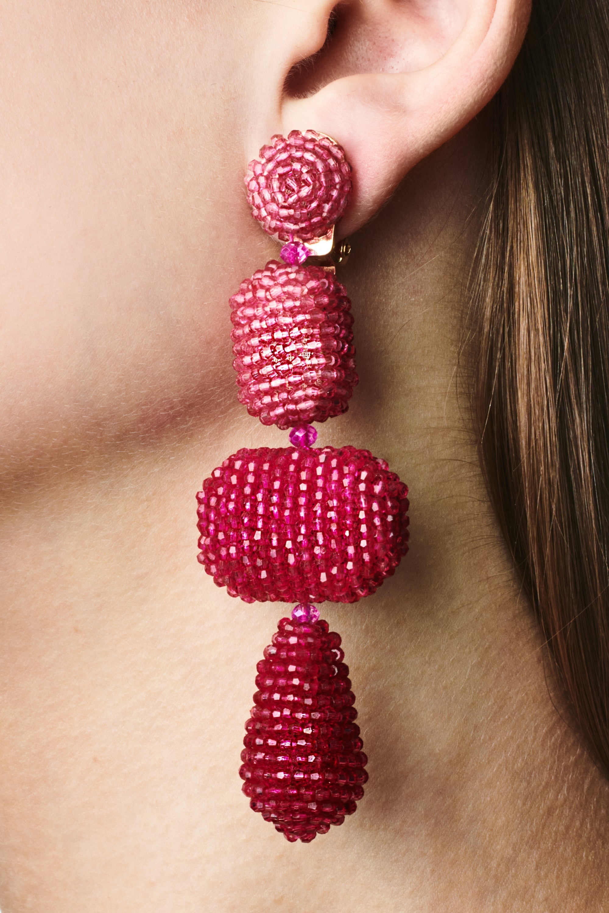 JOSEPHINE EARRINGS in RASPBERRY OMBRE - Sachin & Babi