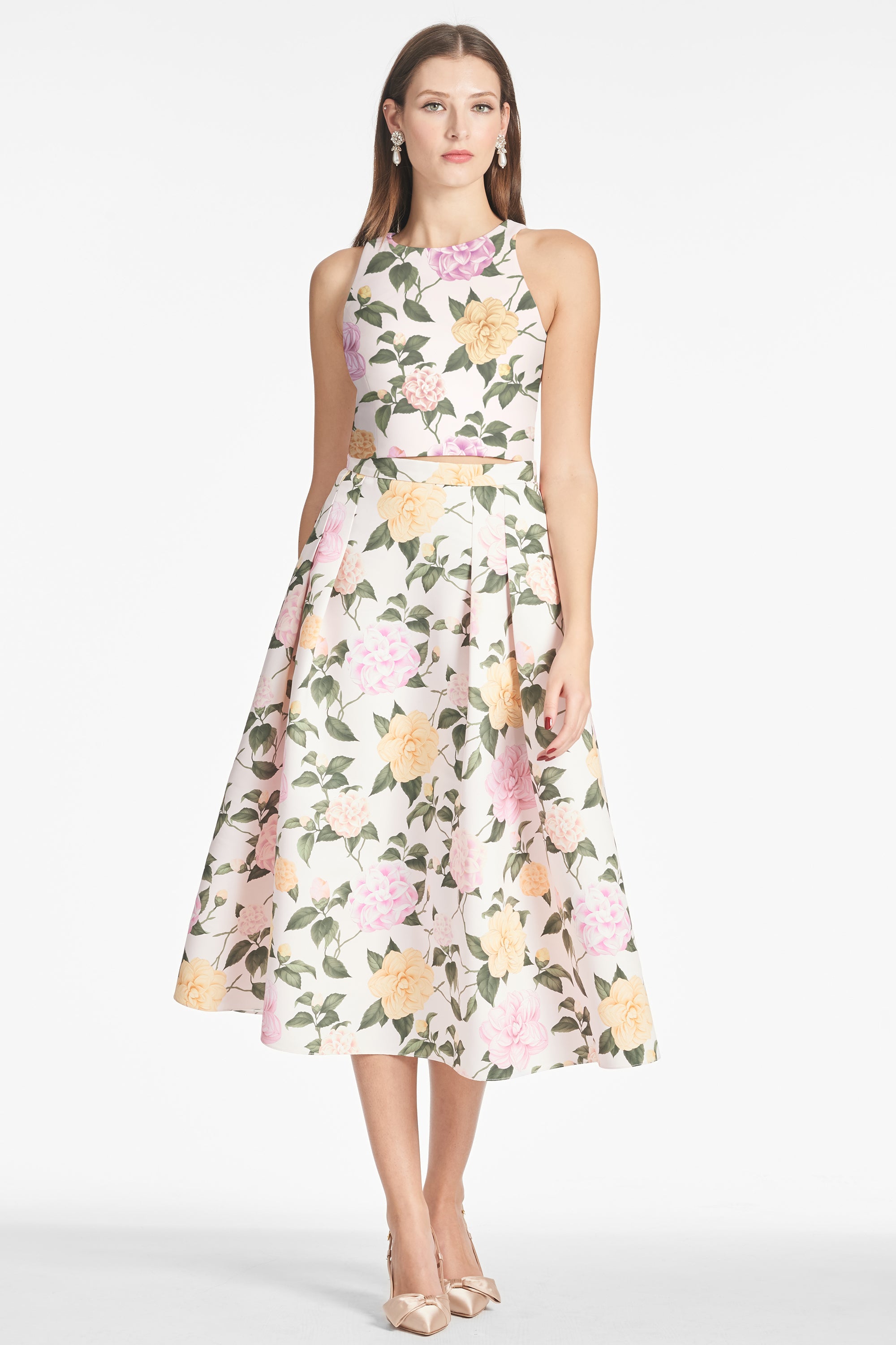 Lexie Top in Pink Lemonade Bouquet - Sachin & Babi