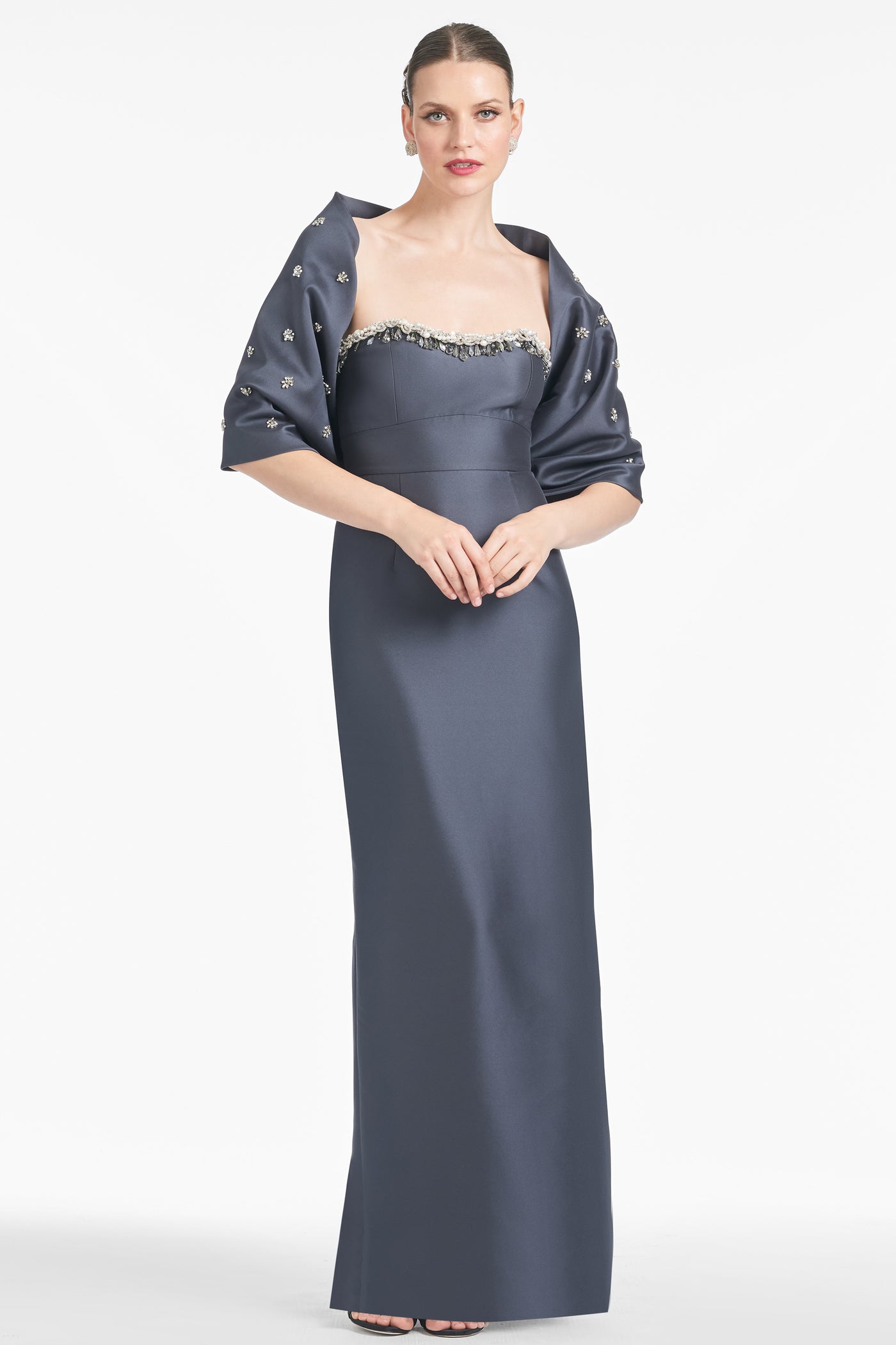 The Hug Shawl in Charcoal - Sachin & Babi