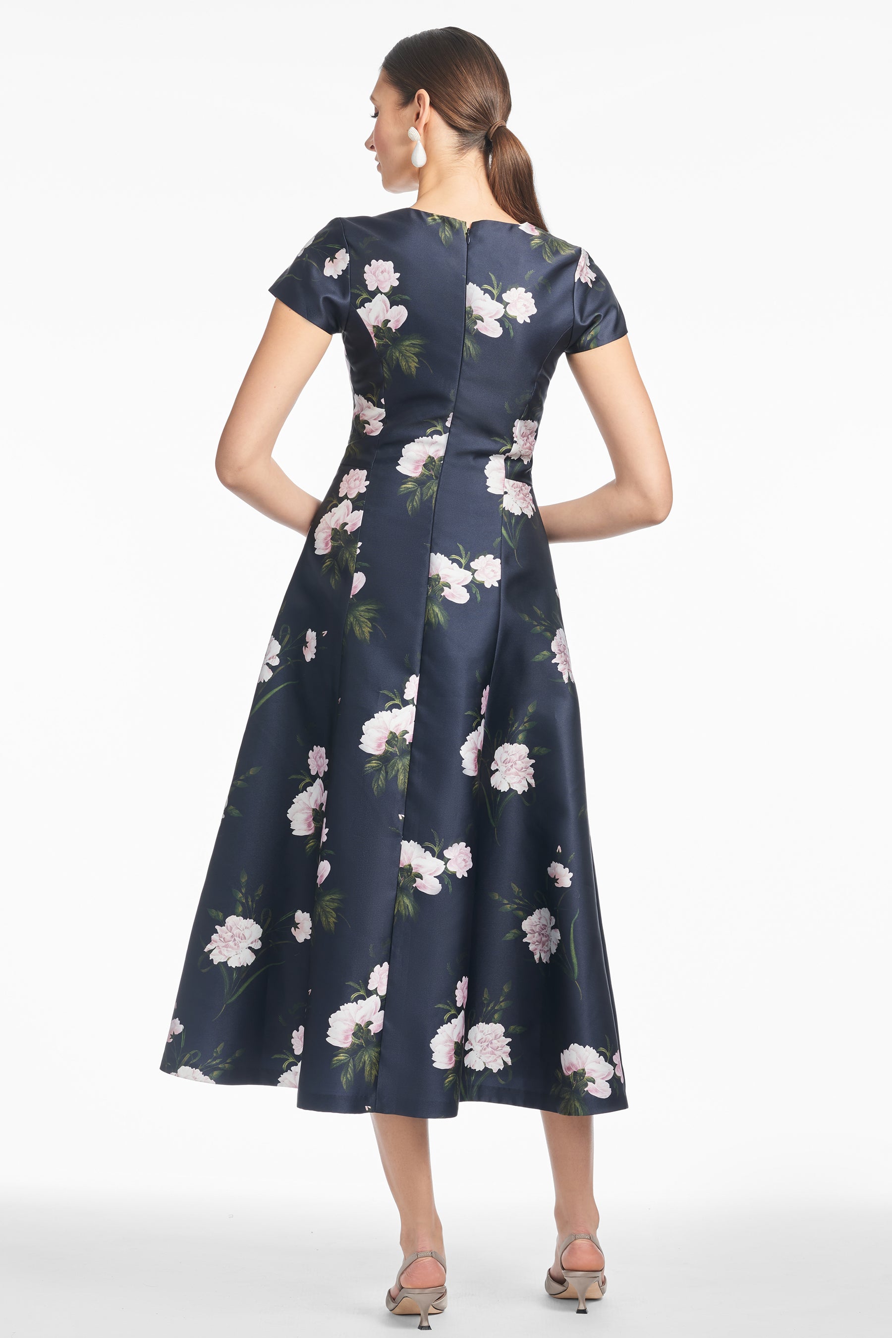 JACKIE DRESS in DARK MIDNIGHT CARNATIONS - Sachin & Babi