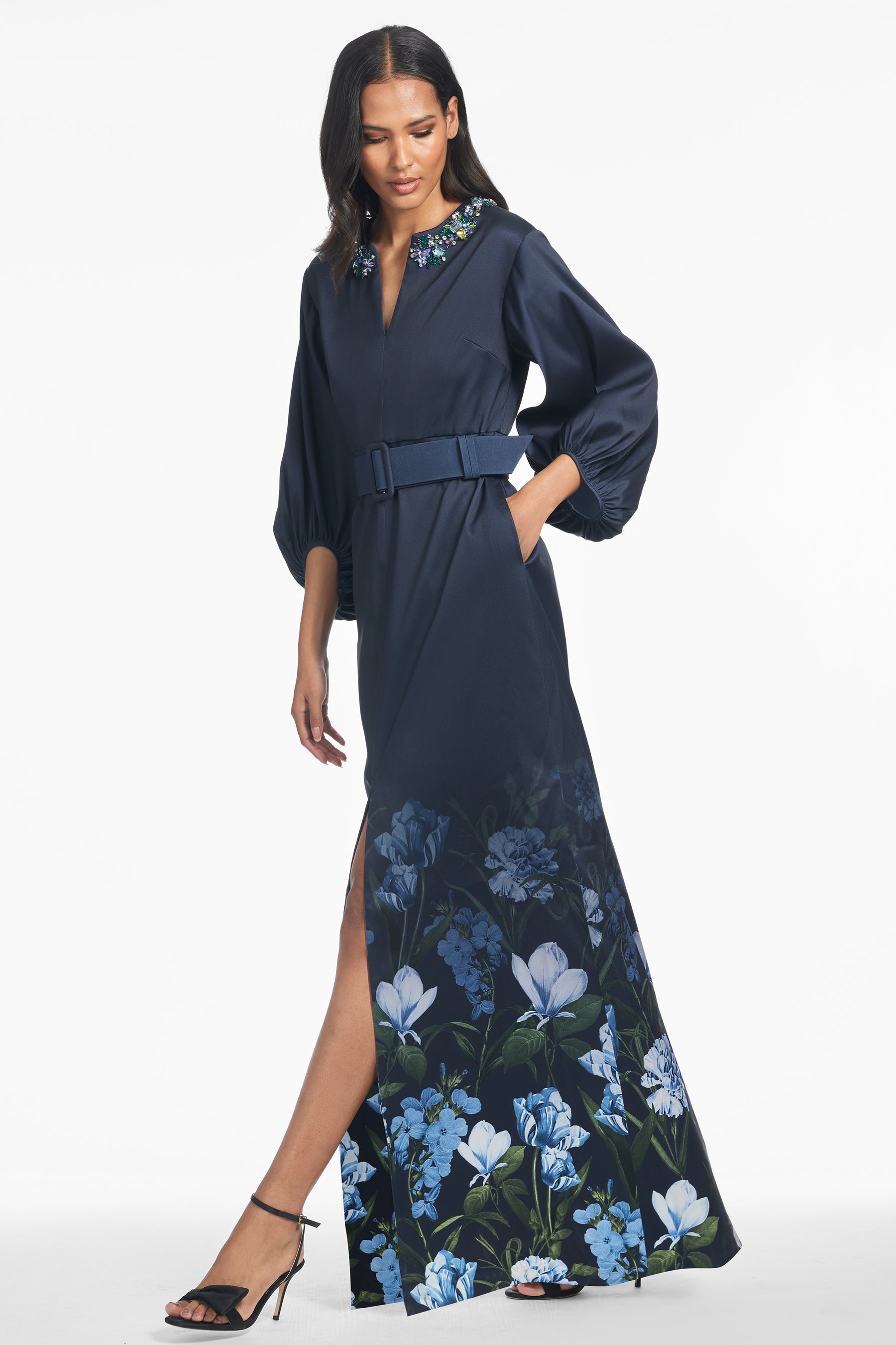 OLYMPIA GOWN in NIGHT SKY PRIMA GARDEN - Sachin & Babi
