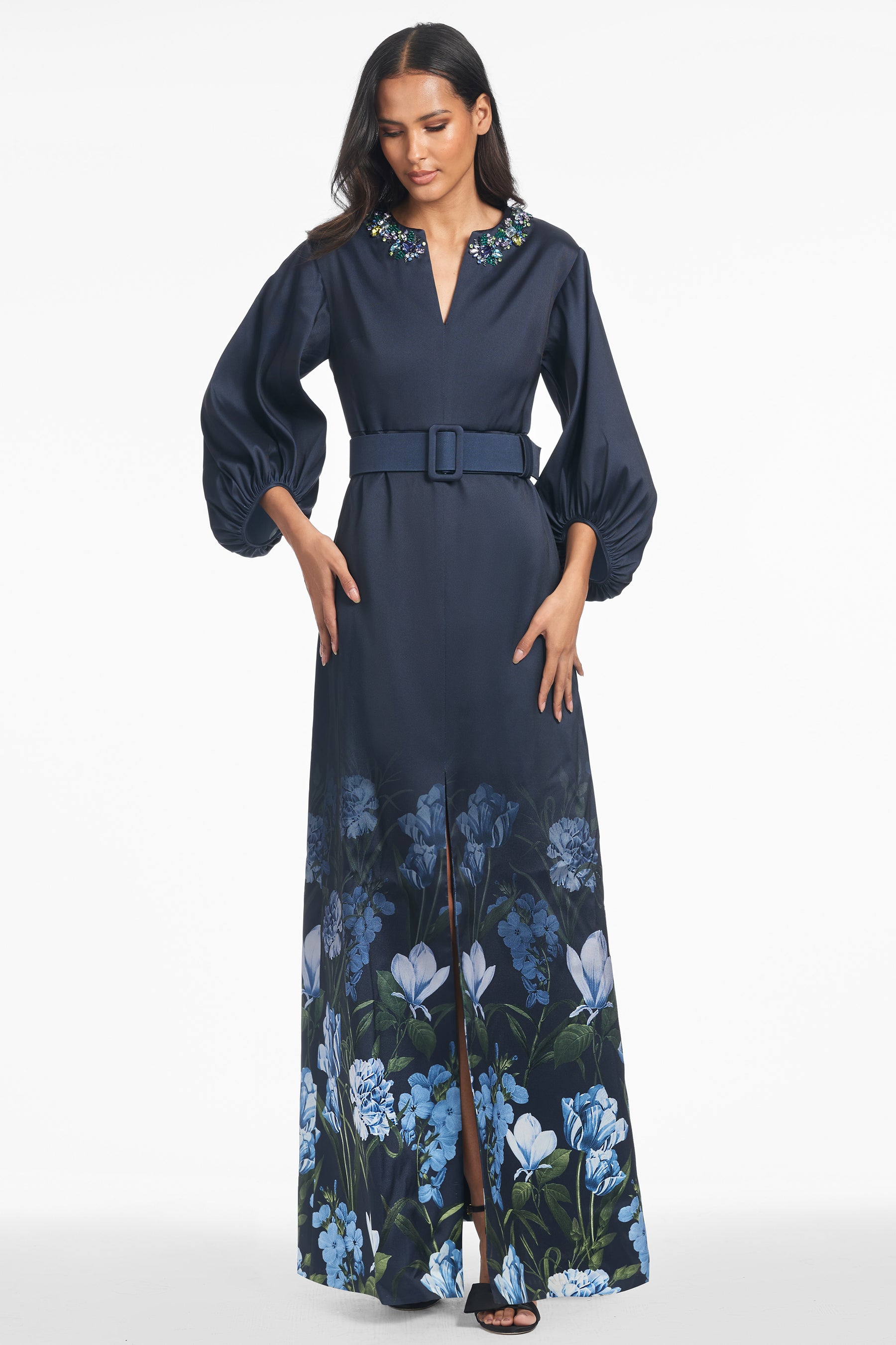 OLYMPIA GOWN in NIGHT SKY PRIMA GARDEN - Sachin & Babi