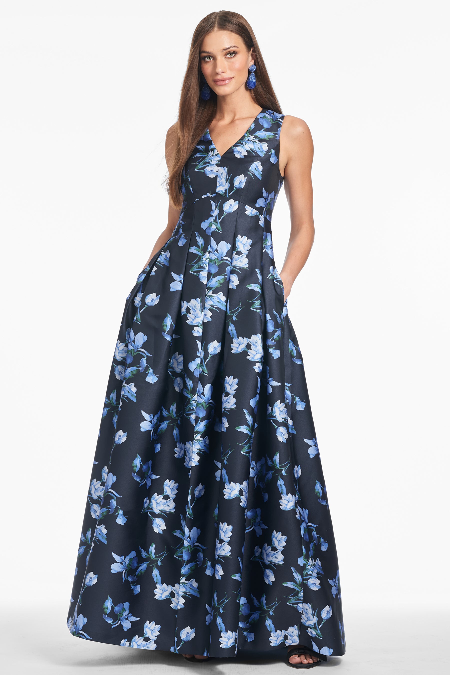 BROOKE GOWN in POSEIDON VENETIAN PETAL - Sachin & Babi