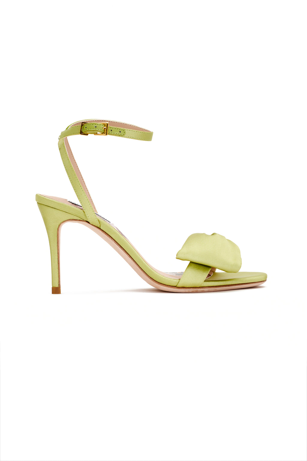 Chelsea Obi-Bow Open Toe in Lime Green - Sachin & Babi