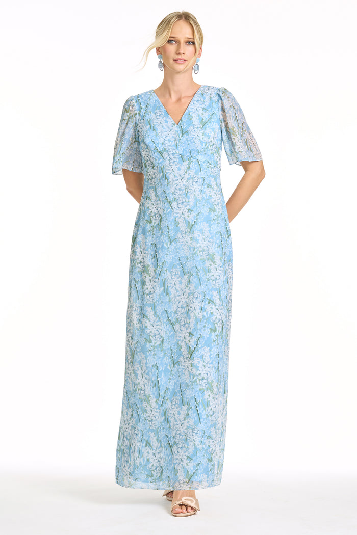 MAE GOWN in SKY SNOW HYACINTH - Sachin & Babi