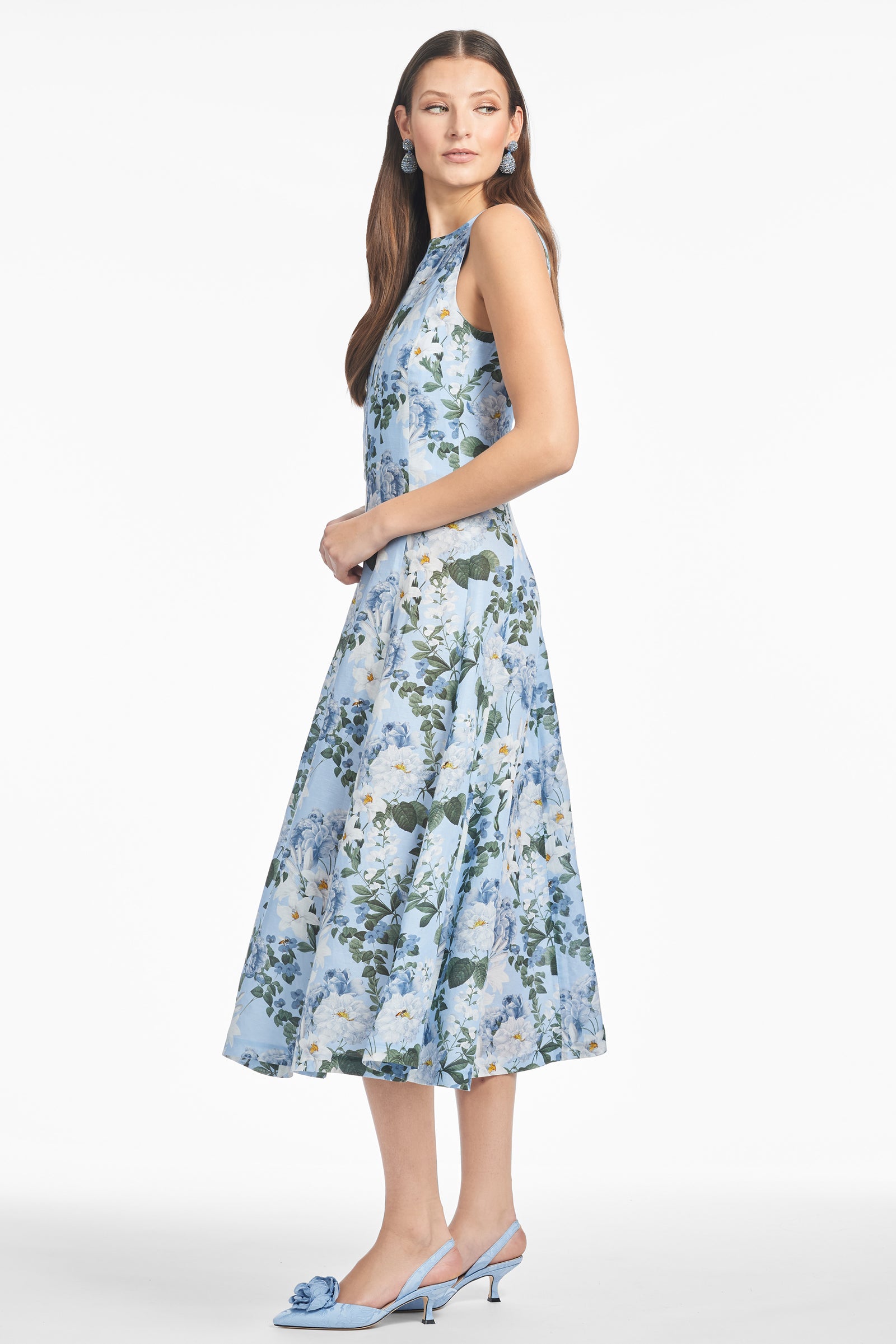 MARIPOSA DRESS in DELFT PETALS - Sachin & Babi