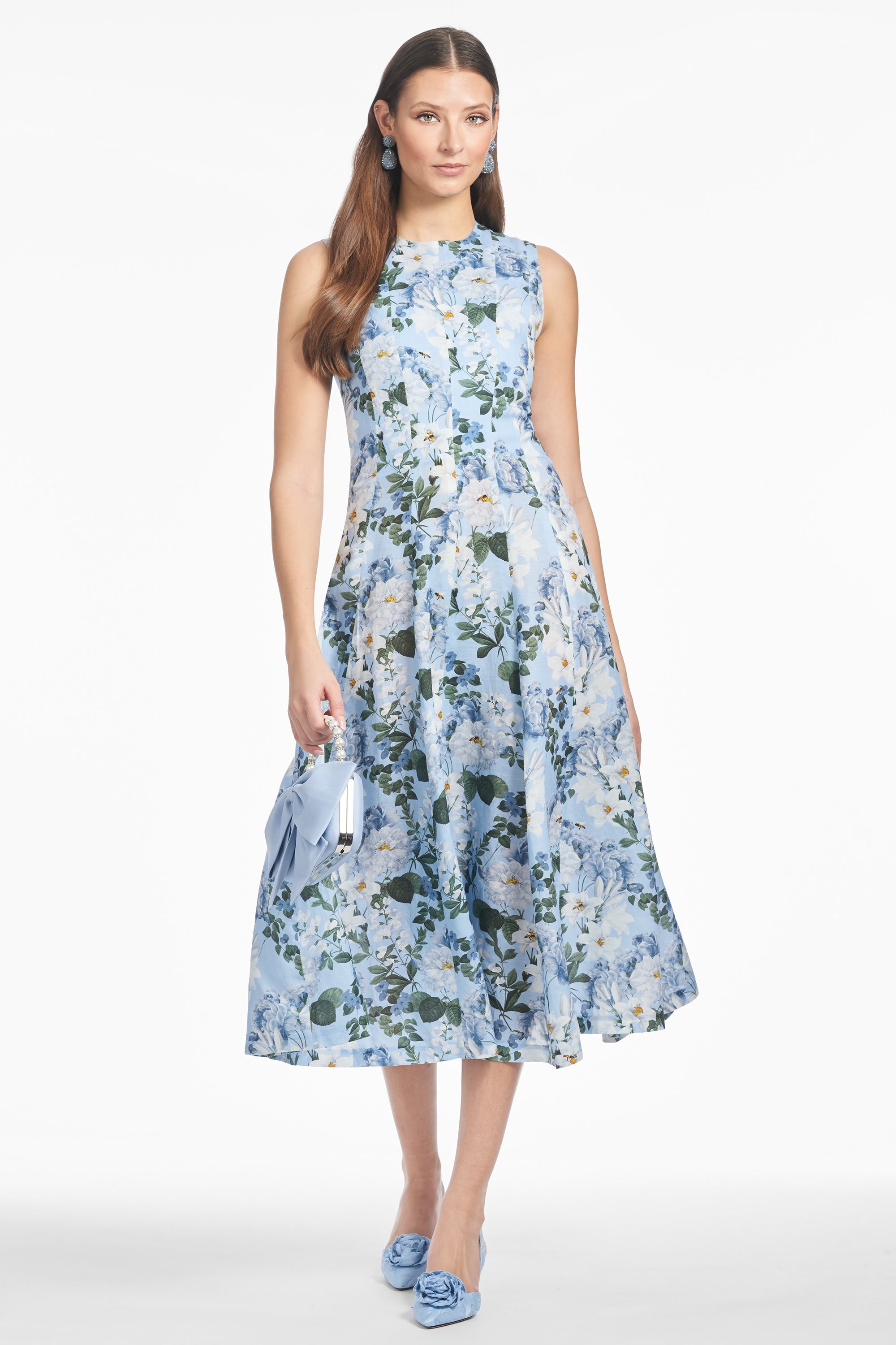 MARIPOSA DRESS in DELFT PETALS - Sachin & Babi