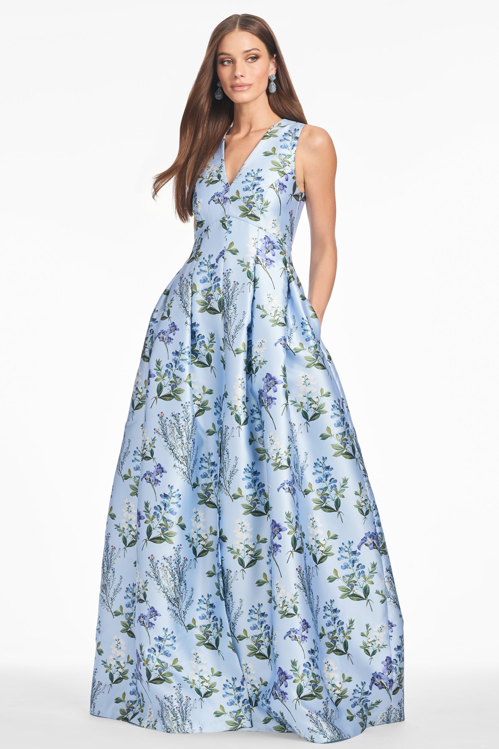 BROOKE GOWN in FREESIA FOREST - Sachin & Babi