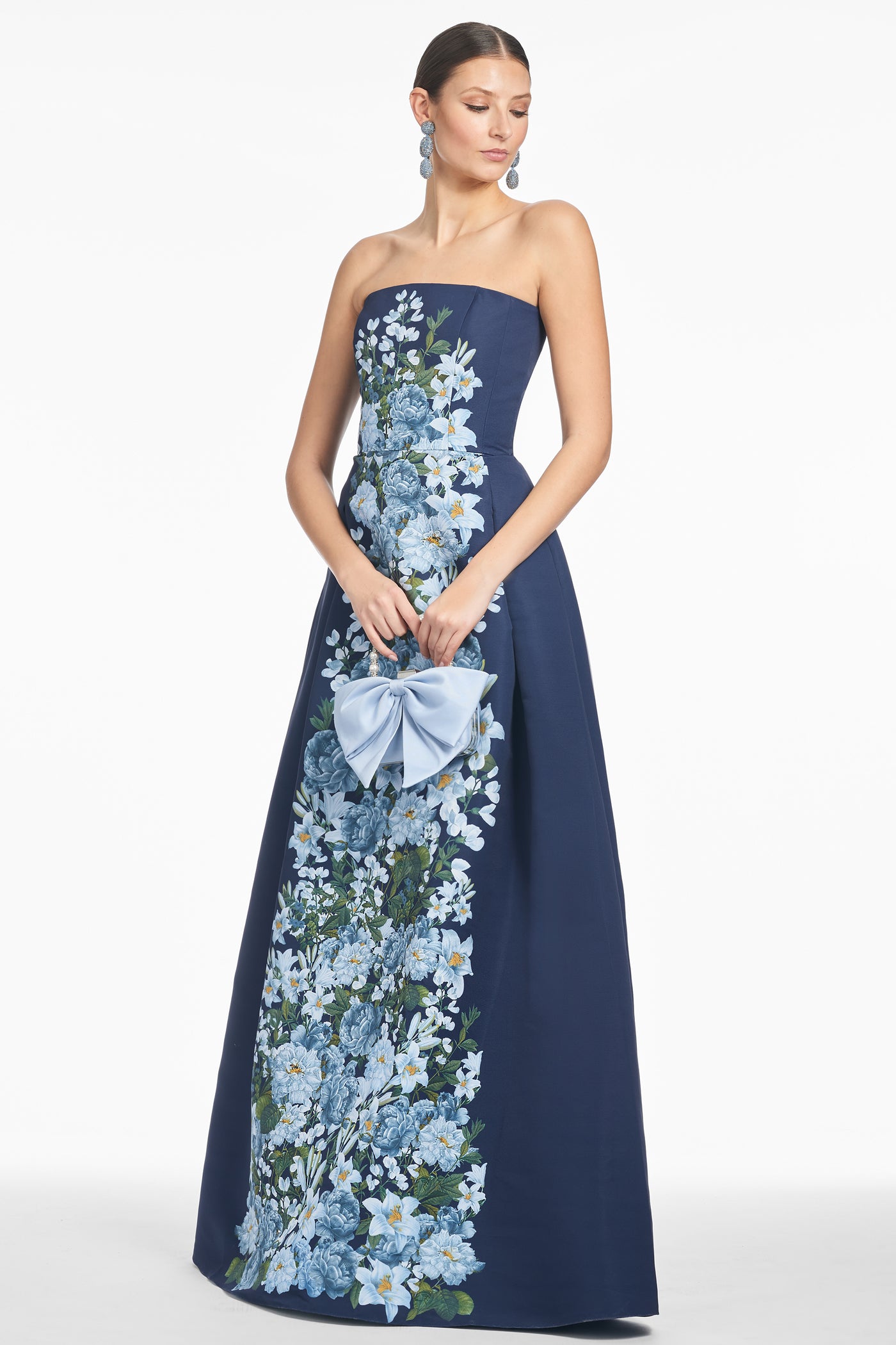 LARISA GOWN in NAVY CASCADE - Sachin & Babi
