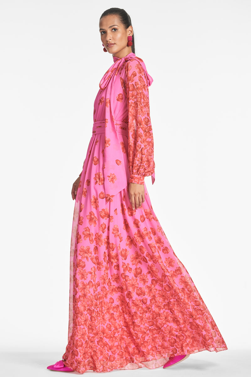 Vera Gown in Rose/Vermillion - Sachin & Babi