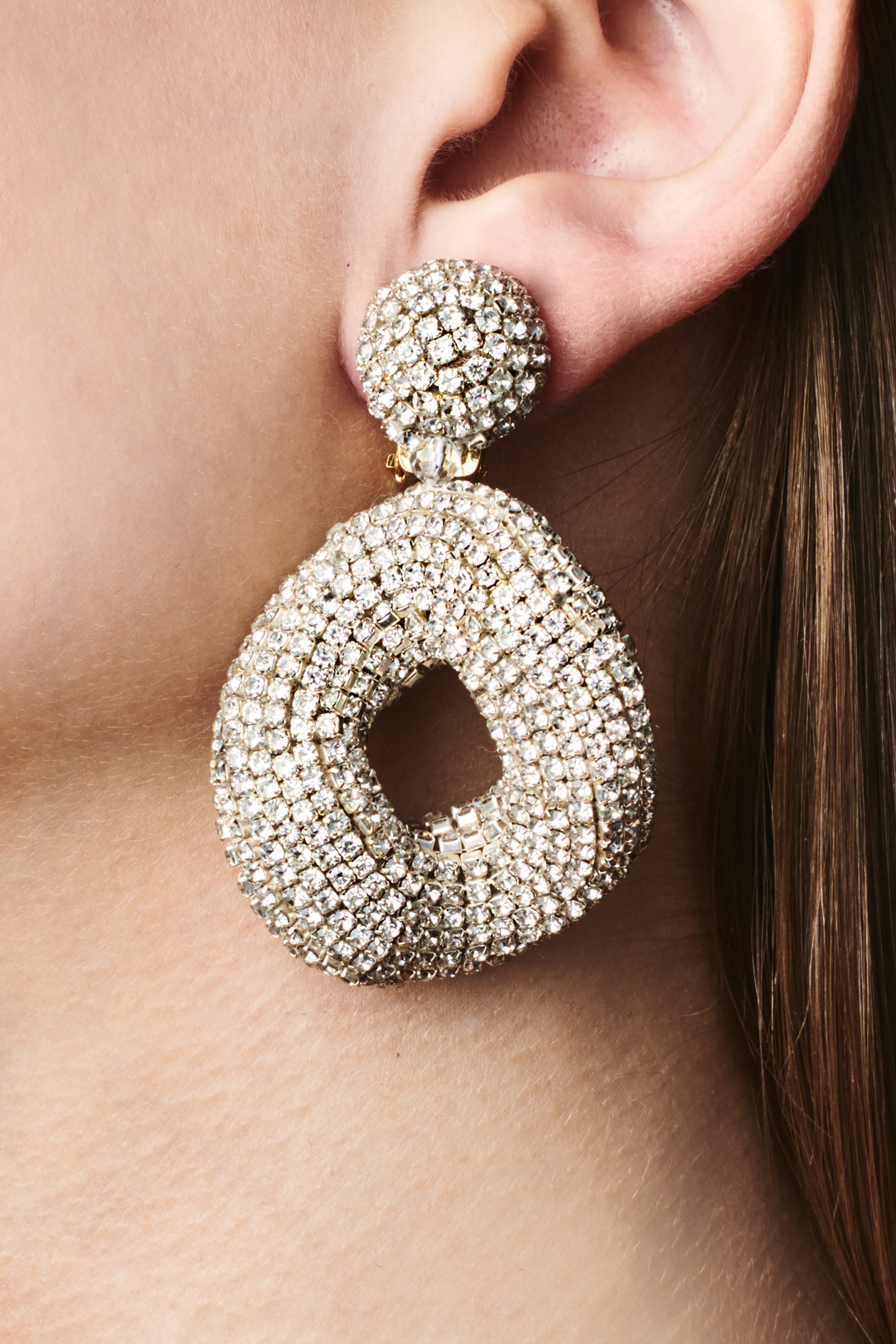KATE EARRINGS in CLEAR CRYSTALS - Sachin & Babi