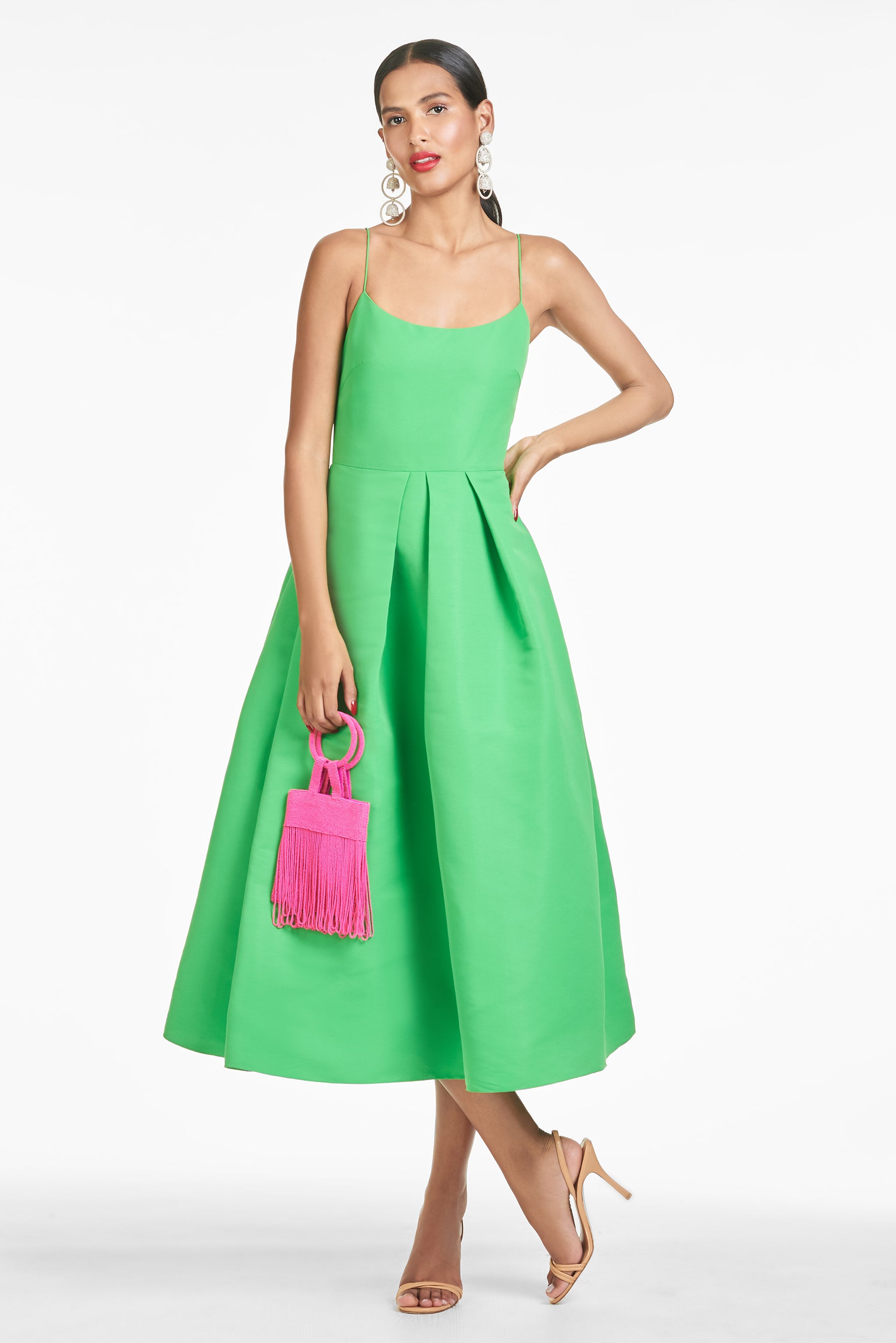 Audra Dress in Kelly Green - Sachin & Babi